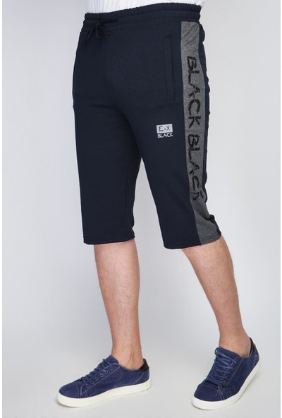 Rodi Erkek Black Yazı Şeritli Penye Kapri TY21YE131251