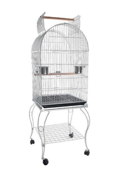 Bird Life Sehpalı Papağan Kafesi H04 Dövme Demir Siyah 51X51X140 cm Bird Life Sehpalı Papağan Kafesi H04 Dövme Demir Siyah 51X51X140 cm