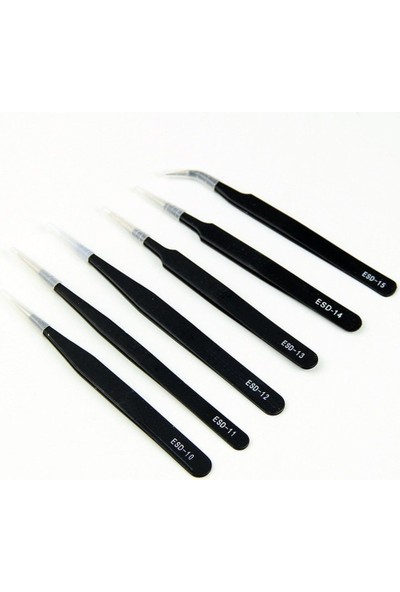 Esd 10 11 12 13 14 15 6 Parça Anti Statik Cımbız Set