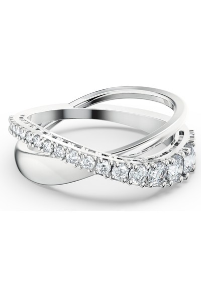 Swarovski 5572724 Swarovski Yüzük Twist-Rıng Rows Czwh-Rhs 52 Swarovski 5572724 Swarovski Yüzük Twist-Rıng Rows Czwh-Rhs 52
