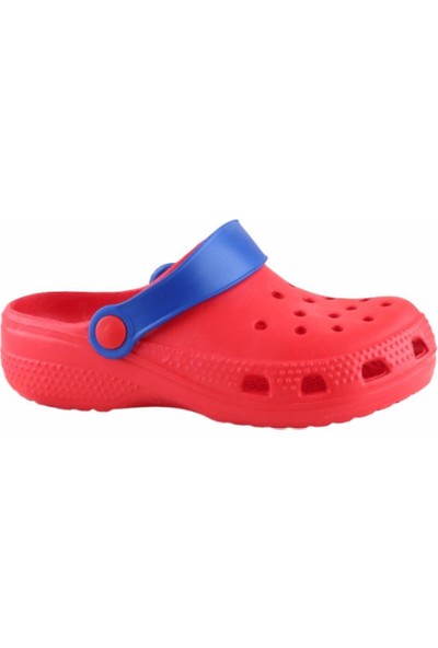 Föz 0679 Kırmızı Eva Günlük Plaj Havuz Erkek Çocuk Terlik