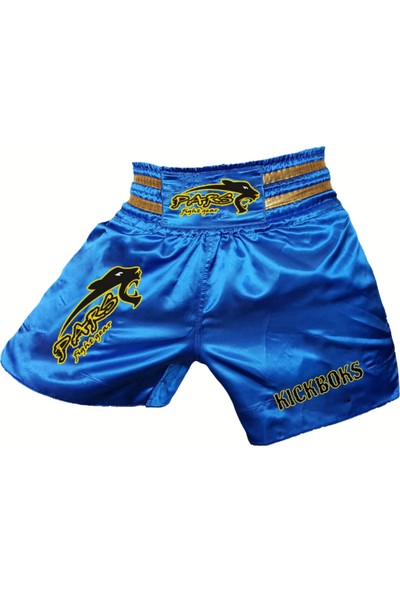 Pars Kick Boks Şortu Nakışlı Mavi Pars Kick Boks Şortu Nakışlı Mavi