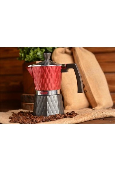 Taşev Bambum Diamante Moka Pot 6 Fincan Taşev Bambum Diamante Moka Pot 6 Fincan