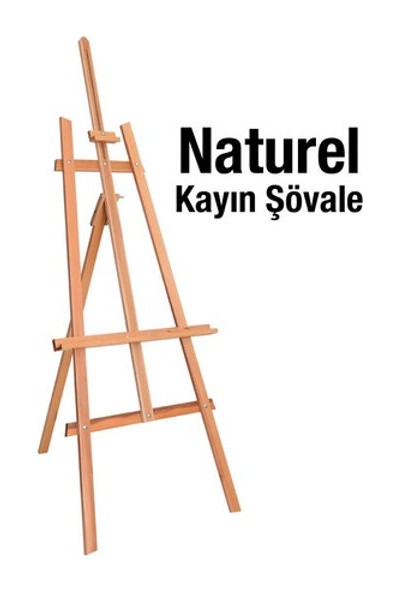 Bordo Sanat 3 Ayaklı Kayın Şövale