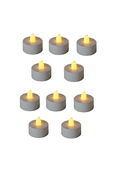 Gae LED Işıklı Pilli Mum 10'lu