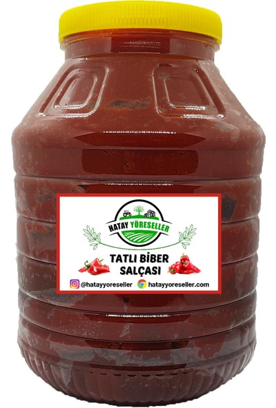 Hatay Yöreseller Tatlı Biber Salçası Güneşte Kurutma 4200 gr