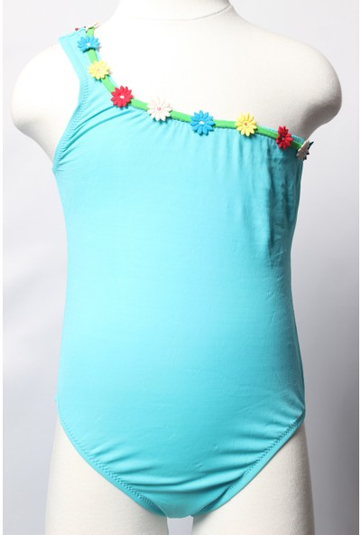 Sude Ayl Kız Çocuk A.mavi Tek Omuz Askı Modelli Papatya Süslemeli Düz Mayo 119 Sude Ayl Kız Çocuk A.mavi Tek Omuz Askı Modelli Papatya Süslemeli Düz Mayo 119