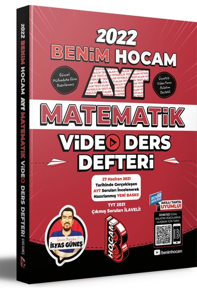 Benim Hocam Yayınları AYT 2022 Matematik Video Ders Defteri Benim Hocam Yayınları AYT 2022 Matematik Video Ders Defteri