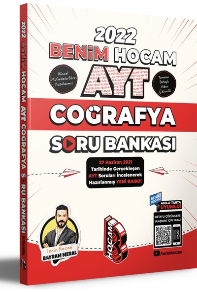 Benim Hocam Yayınları AYT 2022 Coğrafya Tamamı Video Çözümlü Soru Bankası Benim Hocam Yayınları AYT 2022 Coğrafya Tamamı Video Çözümlü Soru Bankası