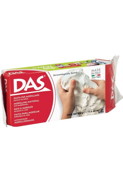 Das Seramik Hamuru Beyaz Renk 500Gr.