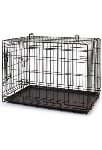 Best Cage 122X75X82 Cm İki Kapılı Katlanabilir Metal Köpek Kafesi