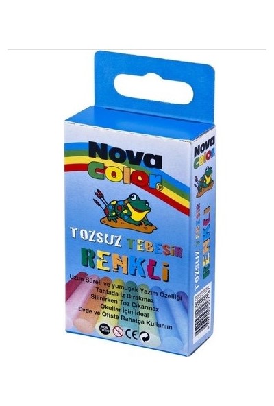 Nova Color Renkli Tozsuz Tebeşir 10'Lu Nc-4111 Nova Color Renkli Tozsuz Tebeşir 10'Lu Nc-4111