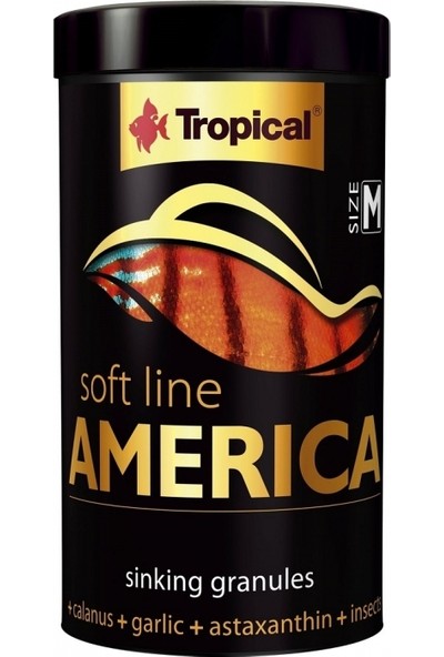 Tropical Soft Line America Size M 100ML/60GR Balık Yemi Tropical Soft Line America Size M 100ML/60GR Balık Yemi
