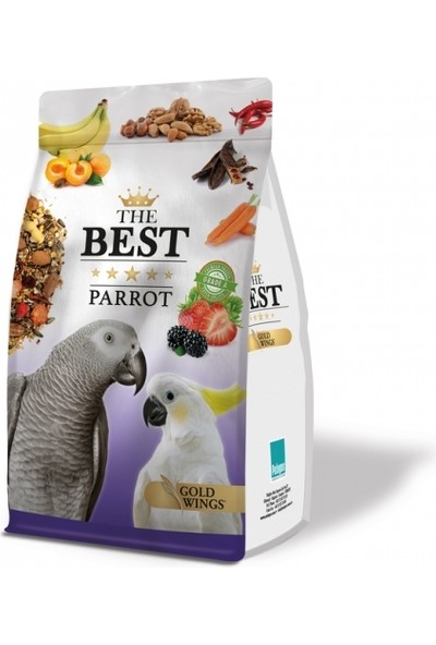 Gold Wings Goldwings The Best Papağan Yemi 1,25 kg Meyve-Nutslı