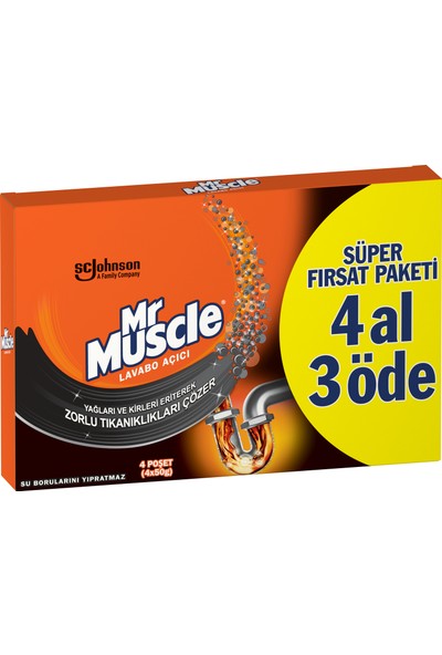 Mr Muscle Granül Lavabo Açıcı 4 Al 3 Öde Mr Muscle Granül Lavabo Açıcı 4 Al 3 Öde