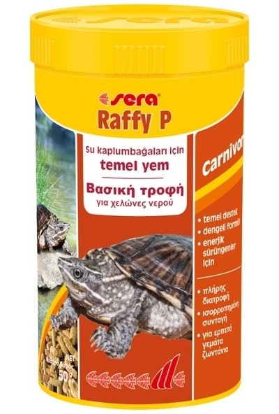 Sera Raffy P Kaplumbağa Yemi 250 ml Sera Raffy P Kaplumbağa Yemi 250 ml