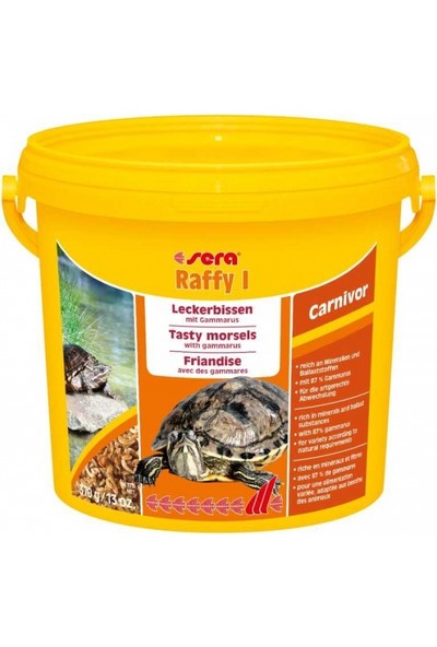 Sera Raffy I (Gammarus) 3800 ml 370 Gram Kaplumbağa Yemi Sera Raffy I (Gammarus) 3800 ml 370 Gram Kaplumbağa Yemi