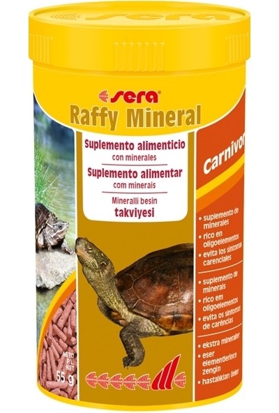 Sera Raffy Mineral Sürüngen Yemi 250 ml