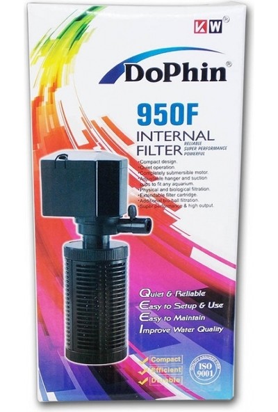 Dophin 950F Akvaryum Iç Filtre 480 Lt/h 7 Watt Dophin 950F Akvaryum Iç Filtre 480 Lt/h 7 Watt