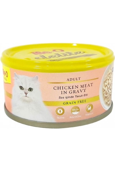 Me-O Meo Tahılsız Tavuklu Gravy Soslu Kedi Yaş Maması 80 Gram Me-O Meo Tahılsız Tavuklu Gravy Soslu Kedi Yaş Maması 80 Gram