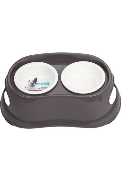 M-Pets Plastik Kedi Köpek Mama ve Su Kabı Ikili 800 ml