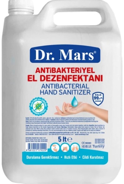 Dr.Mars Dr Mars Antibakteriyel El Dezenfektanı 5 Litre