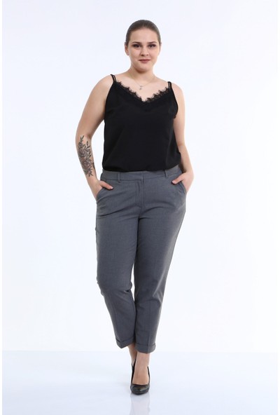 Myline Cep Detaylı Slim Fit Klasik Pantolon