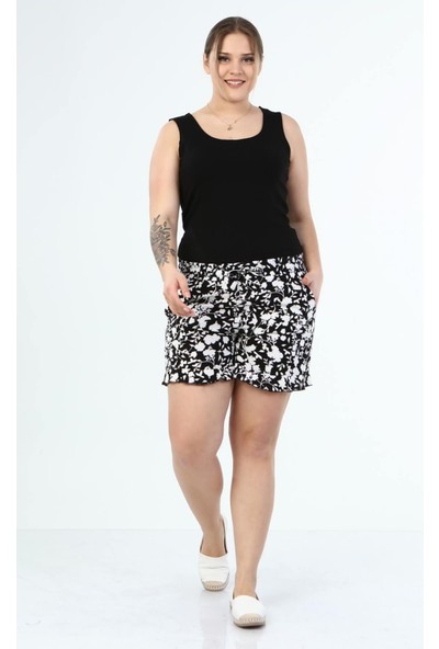 Myline Cep Detaylı Fırfırlı Şort