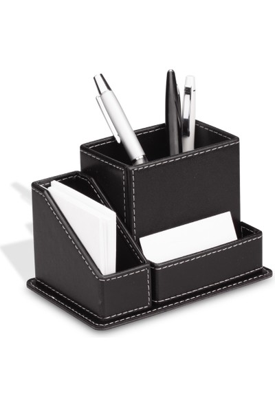 Promosyon Shop Deri Masaüstü Kalemlik Siyah 16,5 x 11 x 10,5 cm Promosyon Shop Deri Masaüstü Kalemlik Siyah 16,5 x 11 x 10,5 cm