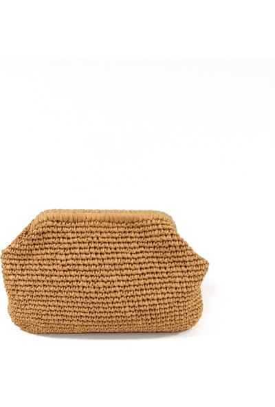 Karma Boutik Kadın Hasır Burslu El/portföy/clutch Çanta