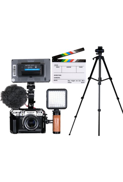 Fujifilm X-T4 Gümüş Cage&monitör Videographer Kit