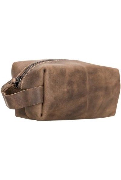 Bouletta Hakiki Deri Makyaj Çantası ve Seyahat El Çantası / Xlarge