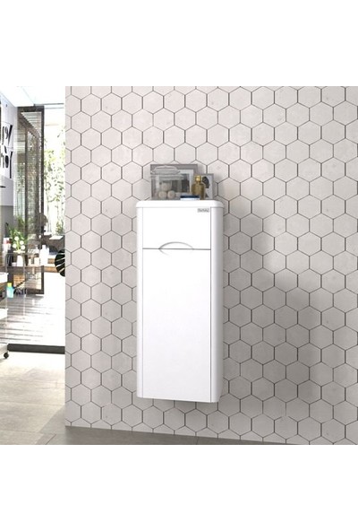 Pierre Cardin Pacific/Arctic Banyo Boy Dolabı 85 cm R Parlak Beyaz Renk Pierre Cardin Pacific/Arctic Banyo Boy Dolabı 85 cm R Parlak Beyaz Renk