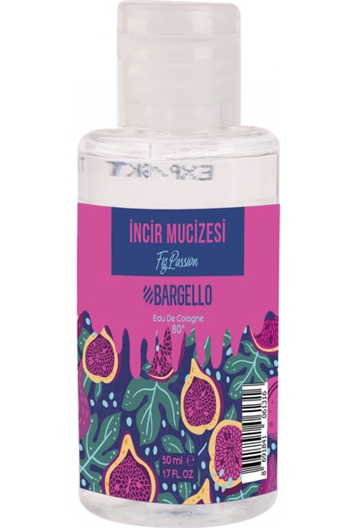 Bargello Incir Mucizesi 50 ml Plastik Flıp Top Kapak Kolonya Edc Bargello Incir Mucizesi 50 ml Plastik Flıp Top Kapak Kolonya Edc