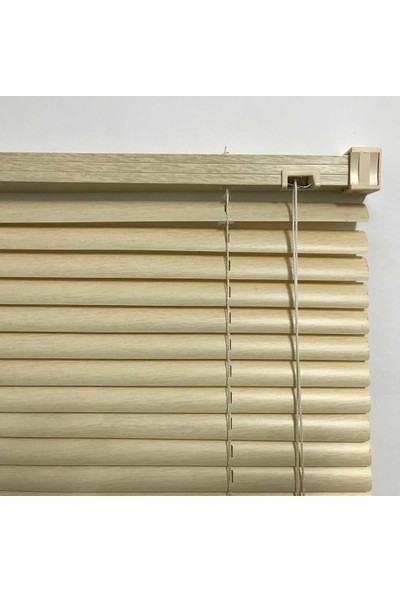 Nettekacmaz Pvc Jaluzi 25 mm 120 x 160 cm Ölçülerinde Ahşap Desenli