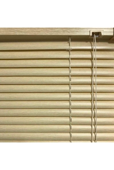 Nettekacmaz Pvc Jaluzi 25 mm 90 x 200 cm Ölçülerinde Ahşap Desenli
