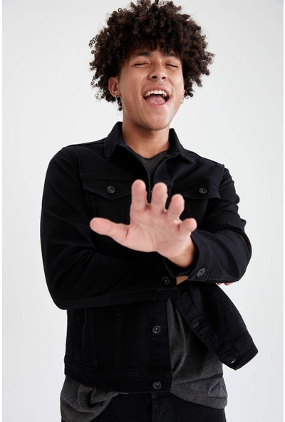 DeFacto Slim Fit Jean Ceket S9908Az21Au