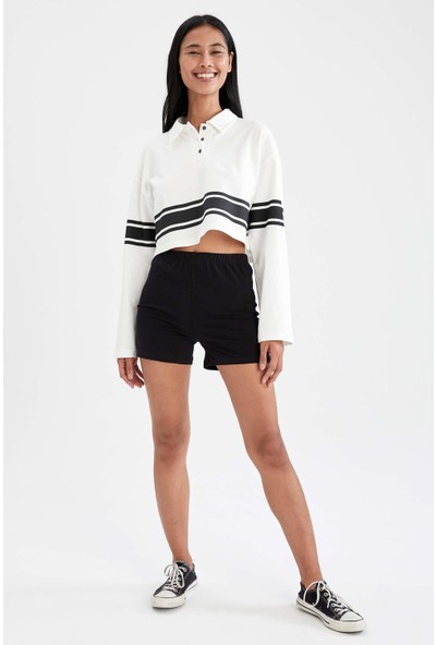 DeFacto Basic Pamuklu Relax Fit Kısa Şort W0589AZ21HS DeFacto Basic Pamuklu Relax Fit Kısa Şort W0589AZ21HS