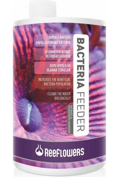 Reeflowers Kültürü 1000 ml Bacteria Feeder Reeflowers Kültürü 1000 ml Bacteria Feeder