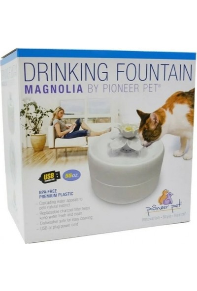 Pioneer Pet Manolya Kediler Için Otomatik Su Kabı 1600 ml Pioneer Pet Manolya Kediler Için Otomatik Su Kabı 1600 ml