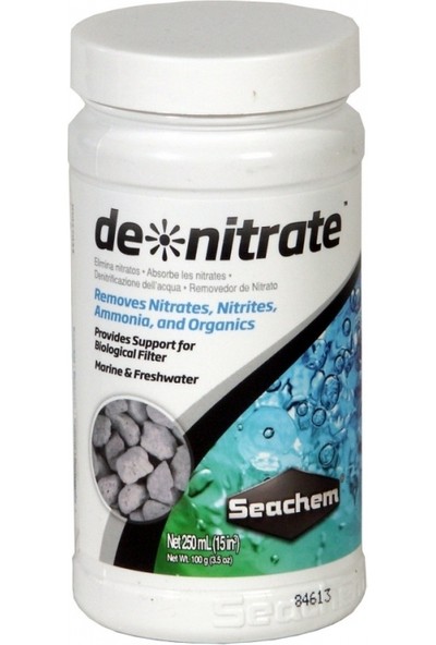 Seachem De Nit Rate 250 ml Akvaryum Filtre Malzemesi Seachem De Nit Rate 250 ml Akvaryum Filtre Malzemesi