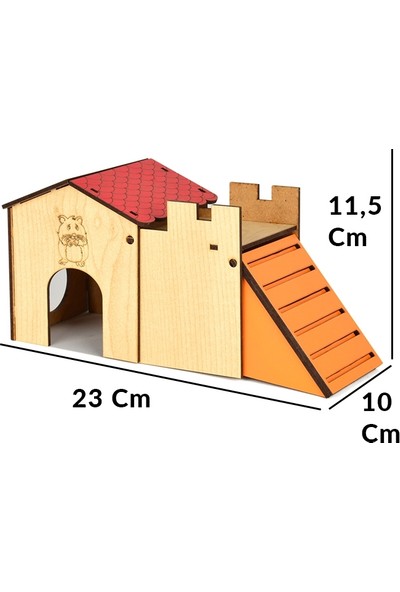 Flip Hamster Evi Tek Katlı