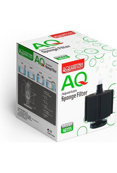 Aquawing AQ155-AQUAWING Akvaryum Üretim Pipo Filtre 8,5x8,5 cm