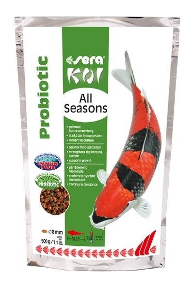 Sera Profesyonel Koi Balığı Yemi 500 gr Probiyotikli 4 Mevsim Sera Profesyonel Koi Balığı Yemi 500 gr Probiyotikli 4 Mevsim