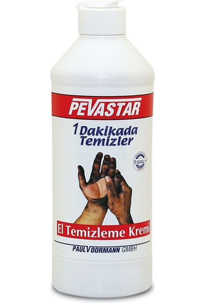 Pevastar Ağır Yağlı Sanayi Kirleri Için El Temizleme Kremi 500 ml Plastik Şişe