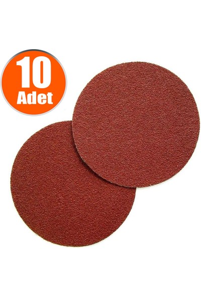 Badem10 Cırt Zımpara 125 mm Spiral Avuç Taşlama 80 KUM (10 ADET)