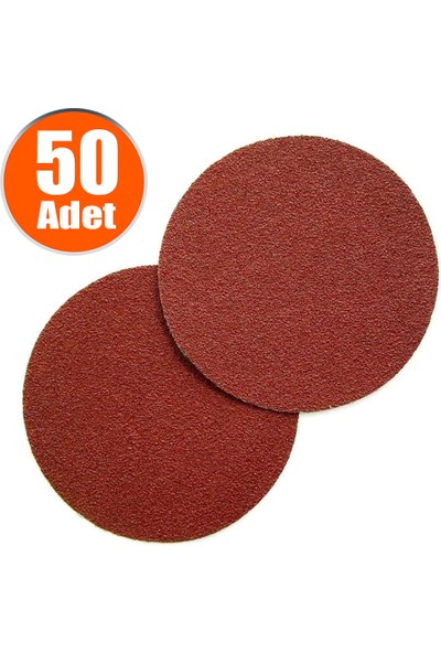 Badem10 Cırt Zımpara 125 mm Spiral Avuç Taşlama 100 KUM (50 ADET)