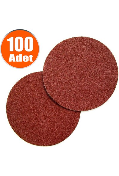 Badem10 Cırt Zımpara 125 mm Spiral Avuç Taşlama 80 KUM (100 ADET)