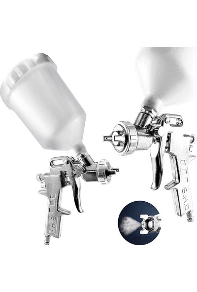 BHD Üstten Depolu Profesyonel 1.3 mm 600 cc Boya Sprey Tabancası BHD Üstten Depolu Profesyonel 1.3 mm 600 cc Boya Sprey Tabancası