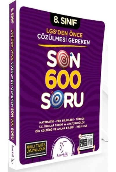 Karekök Lgs Öncesi Çözülmesi Gereken Son 600 Soru Karekök Lgs Öncesi Çözülmesi Gereken Son 600 Soru